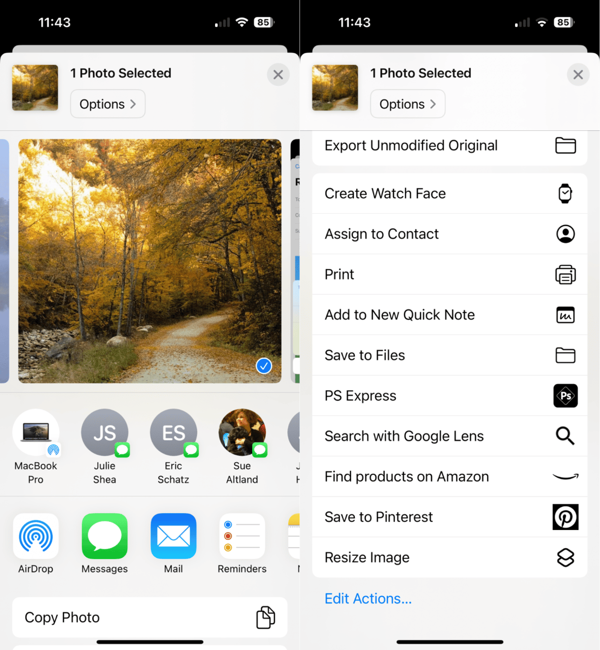 How to resize an image on an iPhone (with and without cropping)